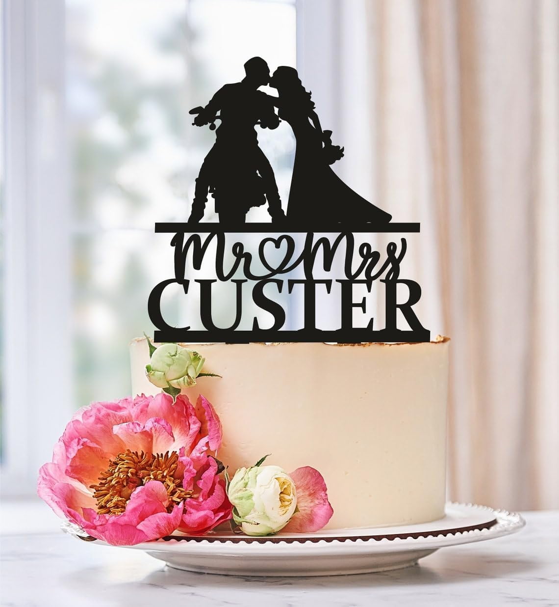 Personalized Motorcycle Couple Cake Topper, Motorcycle Couple Topper ...