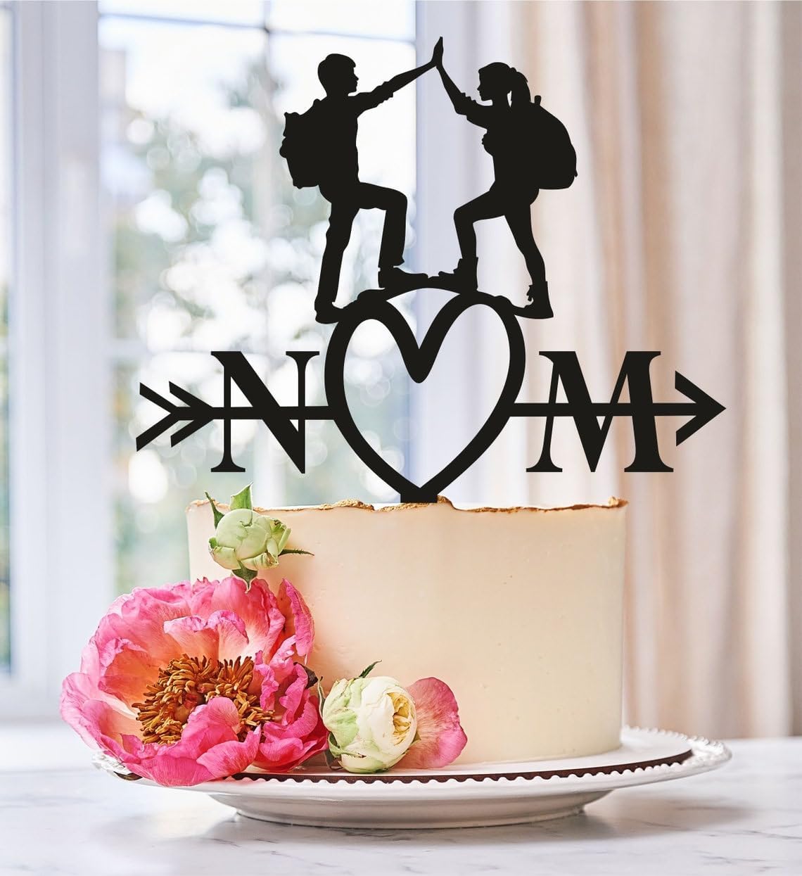 Personalized Mountain Climbers Cake Topper, Arrow Cake Topper ...