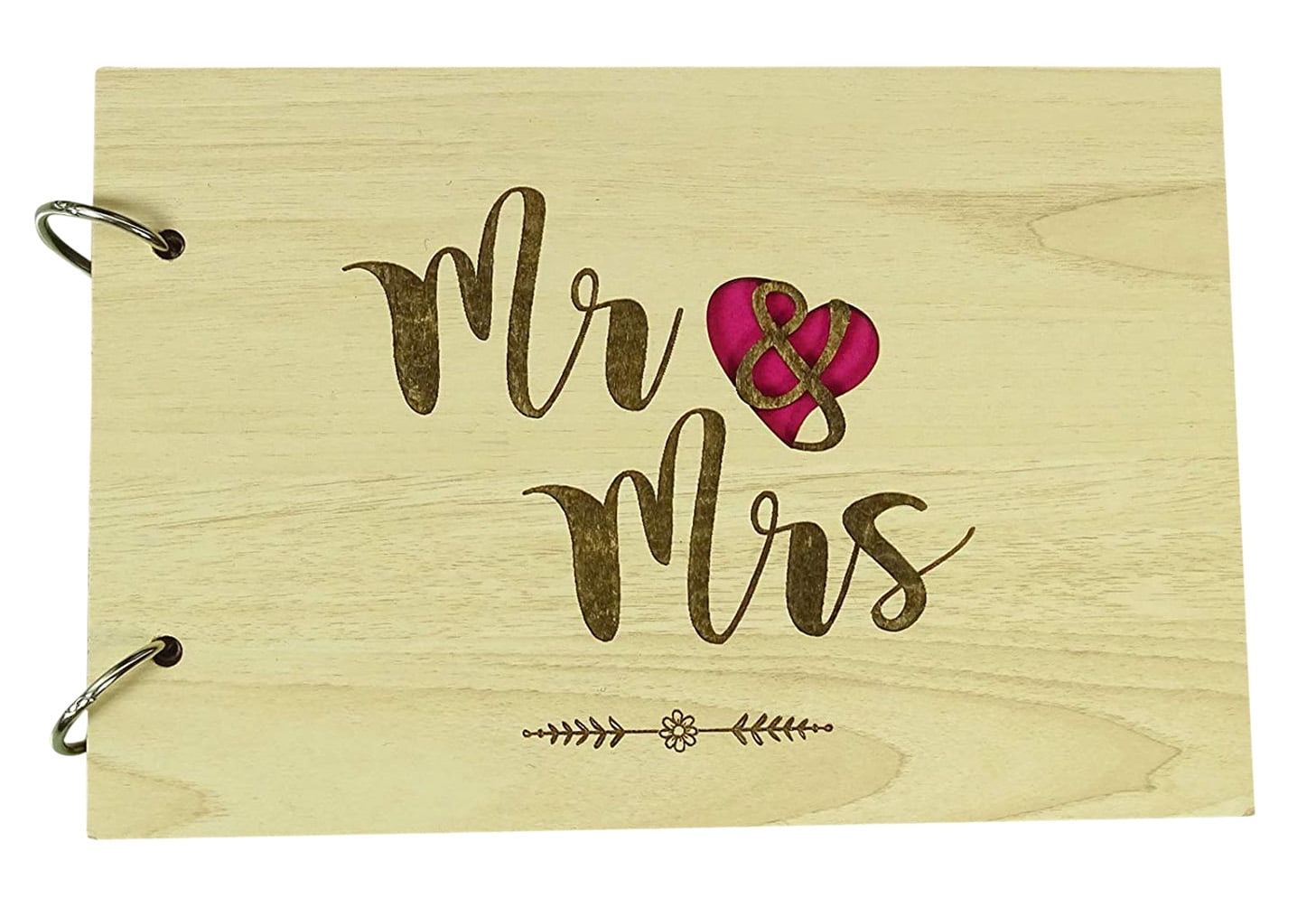 Personalized Mr And Mrs Name And Date Photo Albums Scrapbook Wood ...