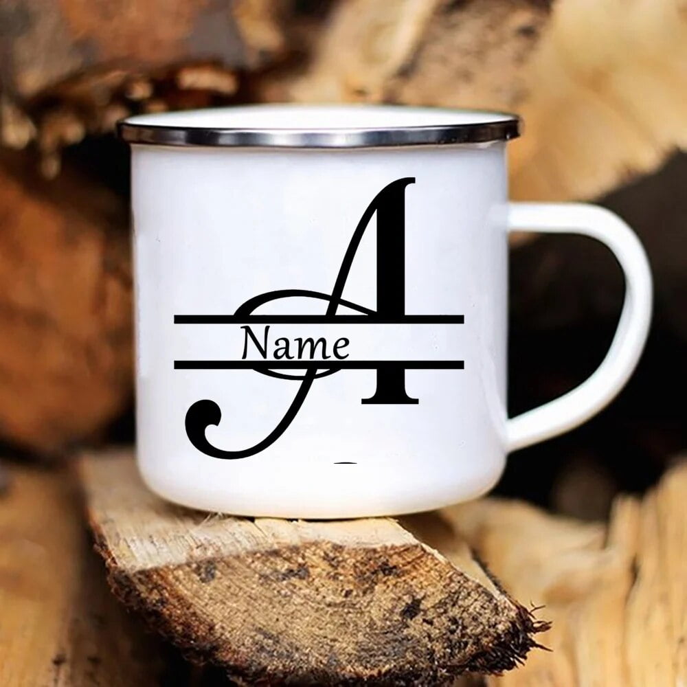 Personalized Mug Initial with Name Cup Custom Tea Coffee Mugs ...
