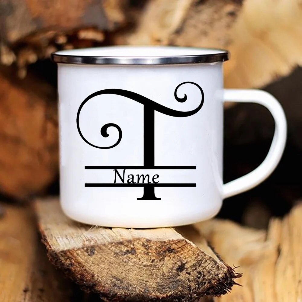Personalized Mug Initial with Name Cup Custom Tea Coffee Mugs ...