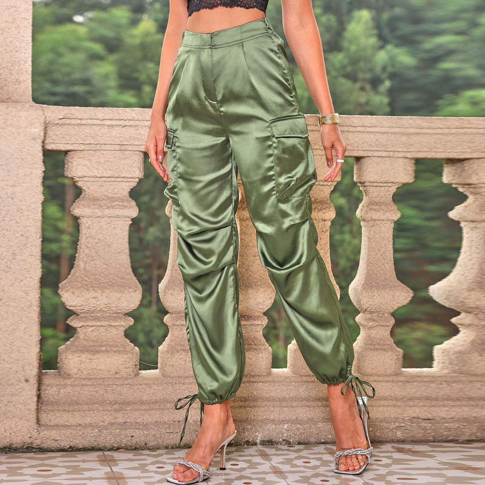 Personalized Multi-Pocket Slacks Fashion Women's Wear Street Hipster ...