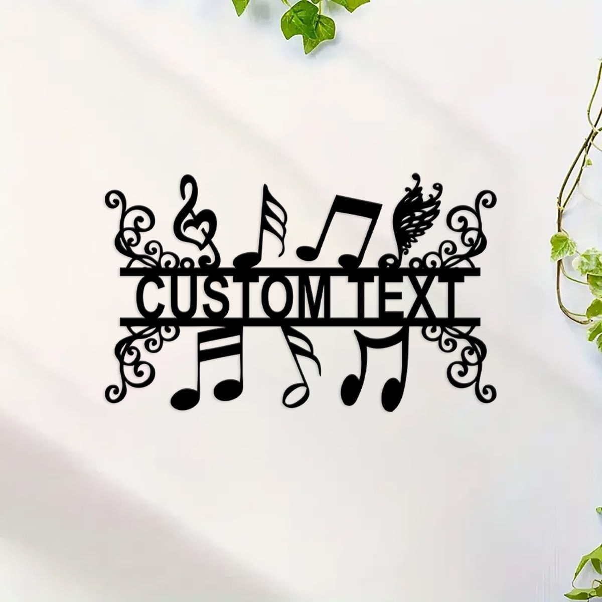 Personalized Music Notes Metal Sign-Music Note Decor-Music Room Decor ...