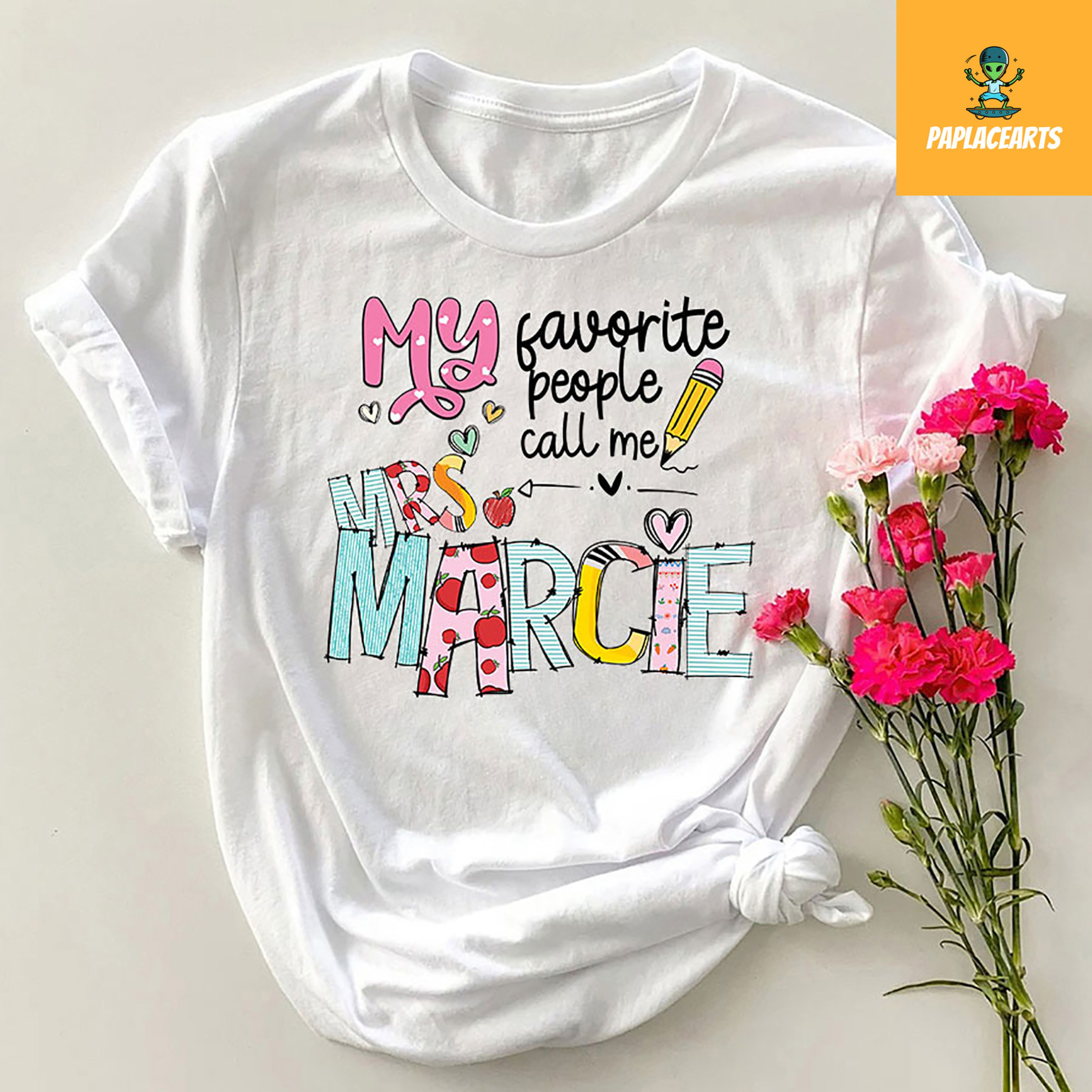 Personalized My Favorite People Call Me T-Shirt, Personalized Teacher ...