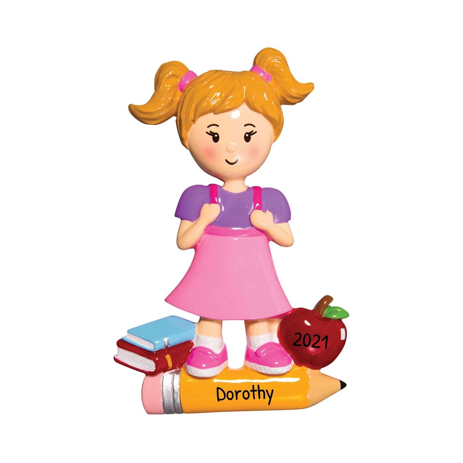 Personalized Preschool Ornament 2024 Girl Kindergarten Daycare 1 Count ...