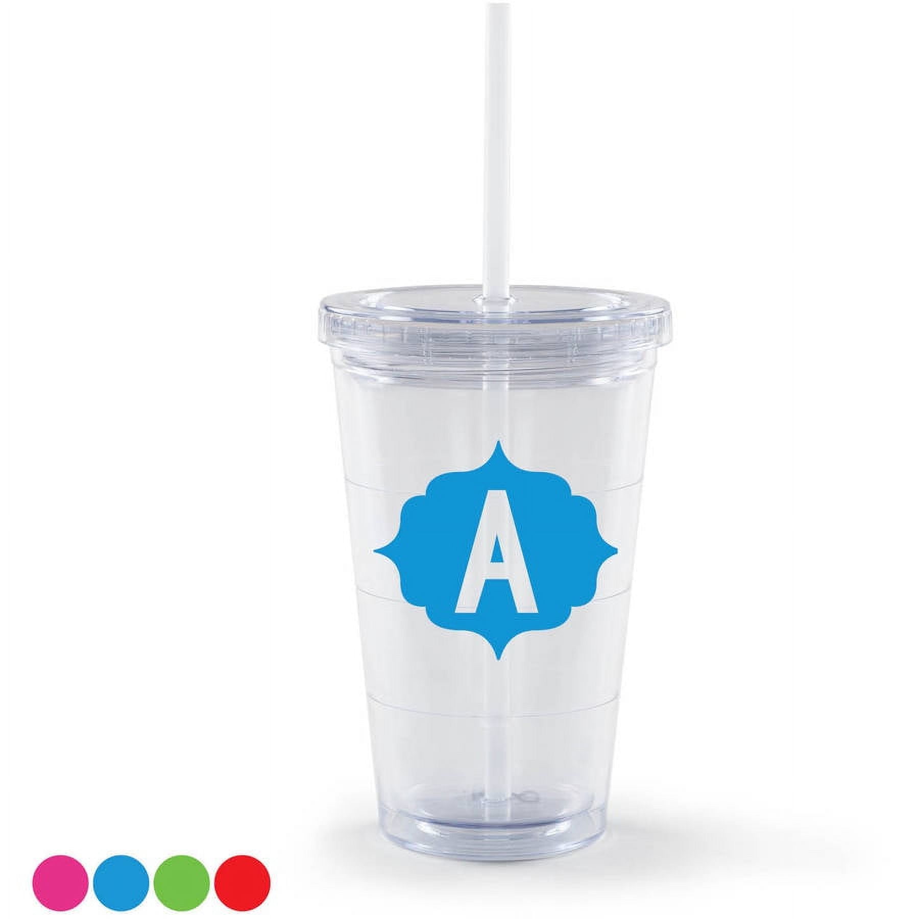 Personalized My Initial Acrylic Tumbler - Walmart.com