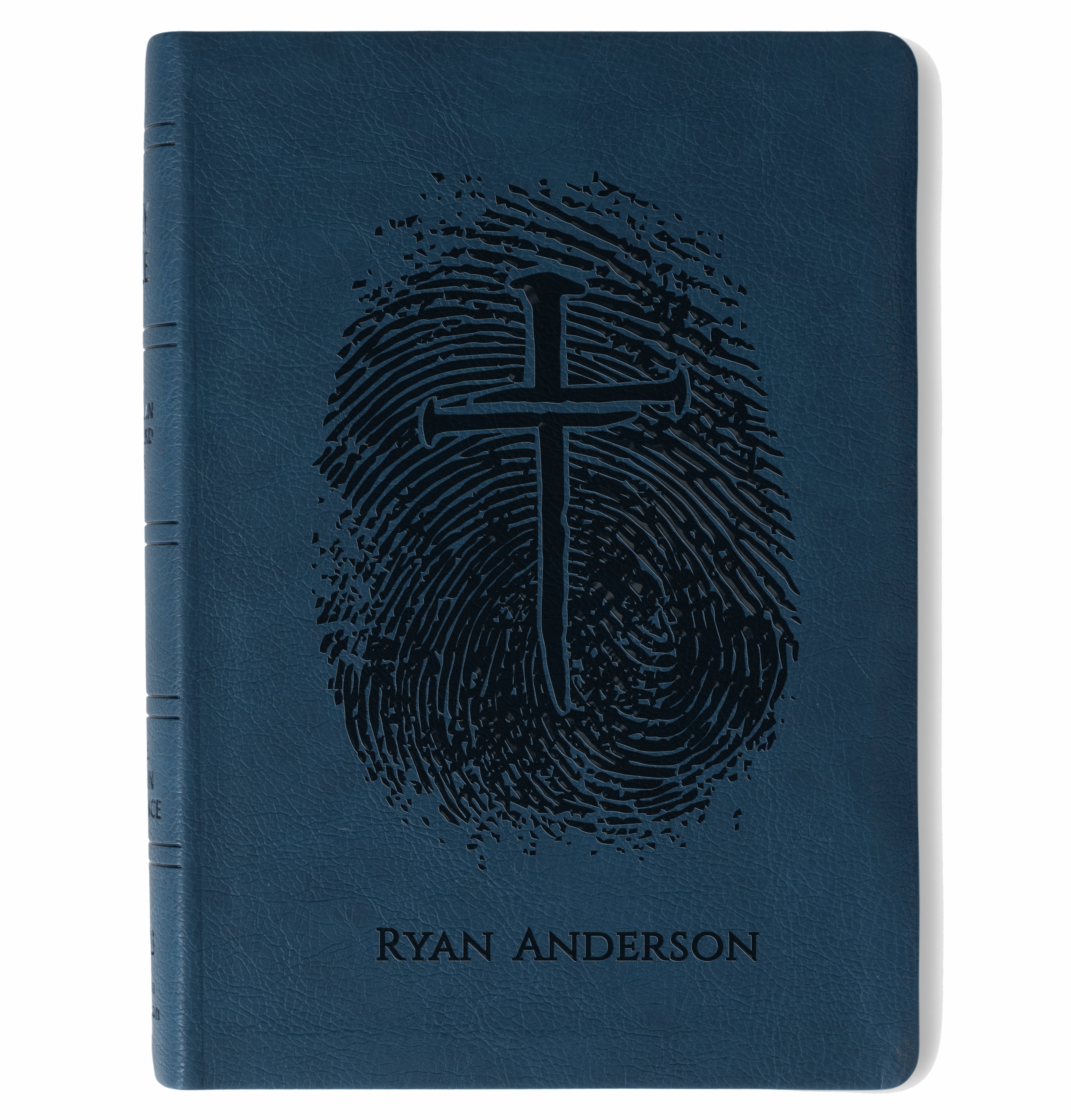 Personalized NASB Bible, Custom Fingerprint & Cross Design with Name ...