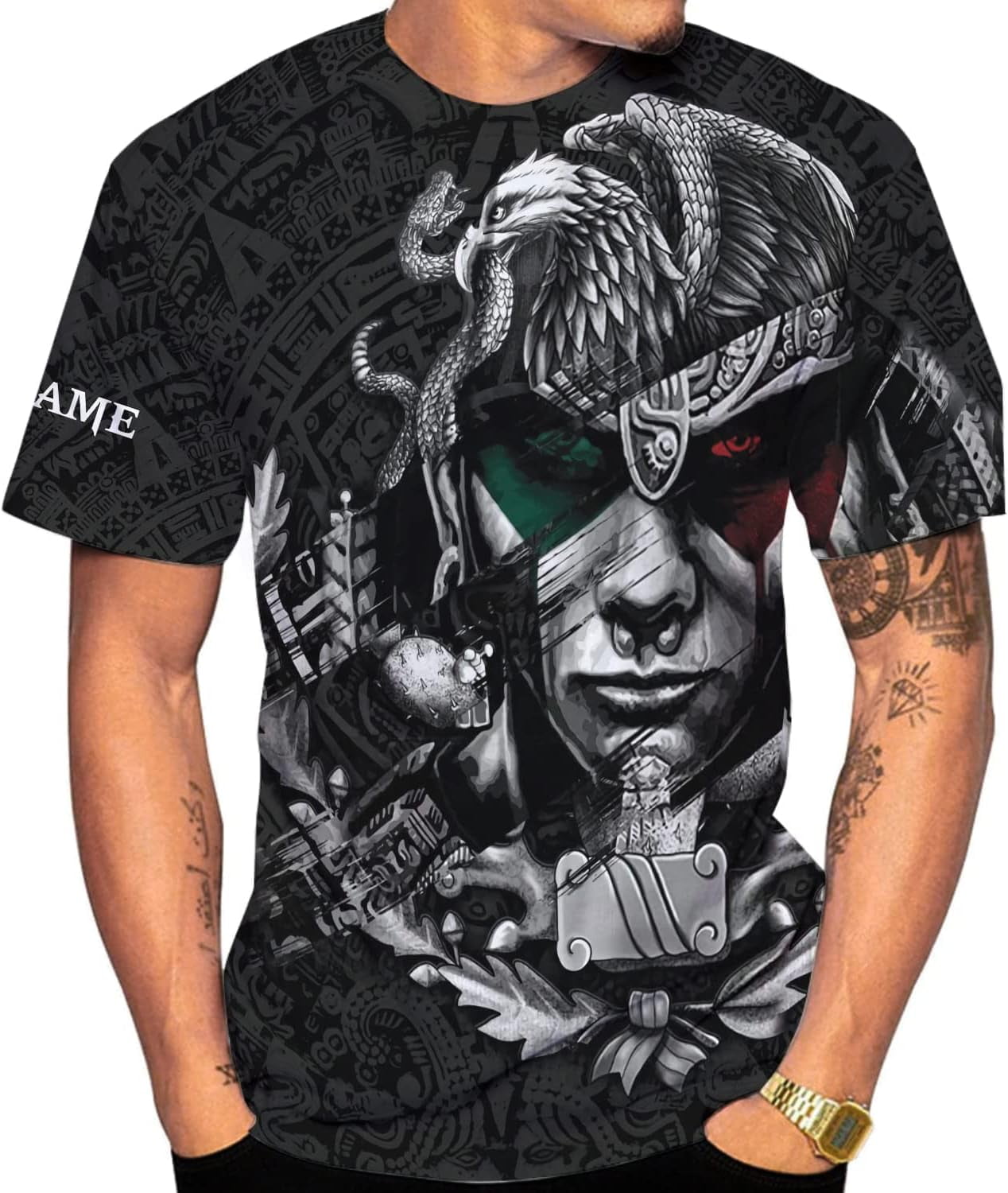 Personalized Name Aztec Shirts for Men, Aztec Shirts for Women, Mexican ...