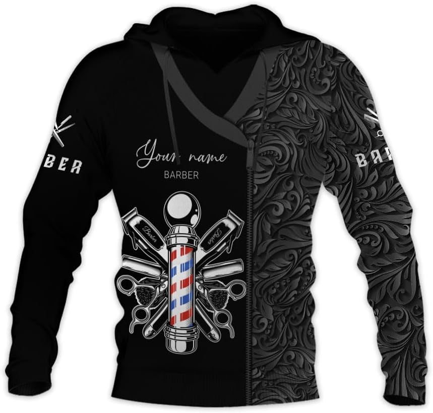 Personalized Name Barber 3D All Over Printed Shirts for Men & Women ...