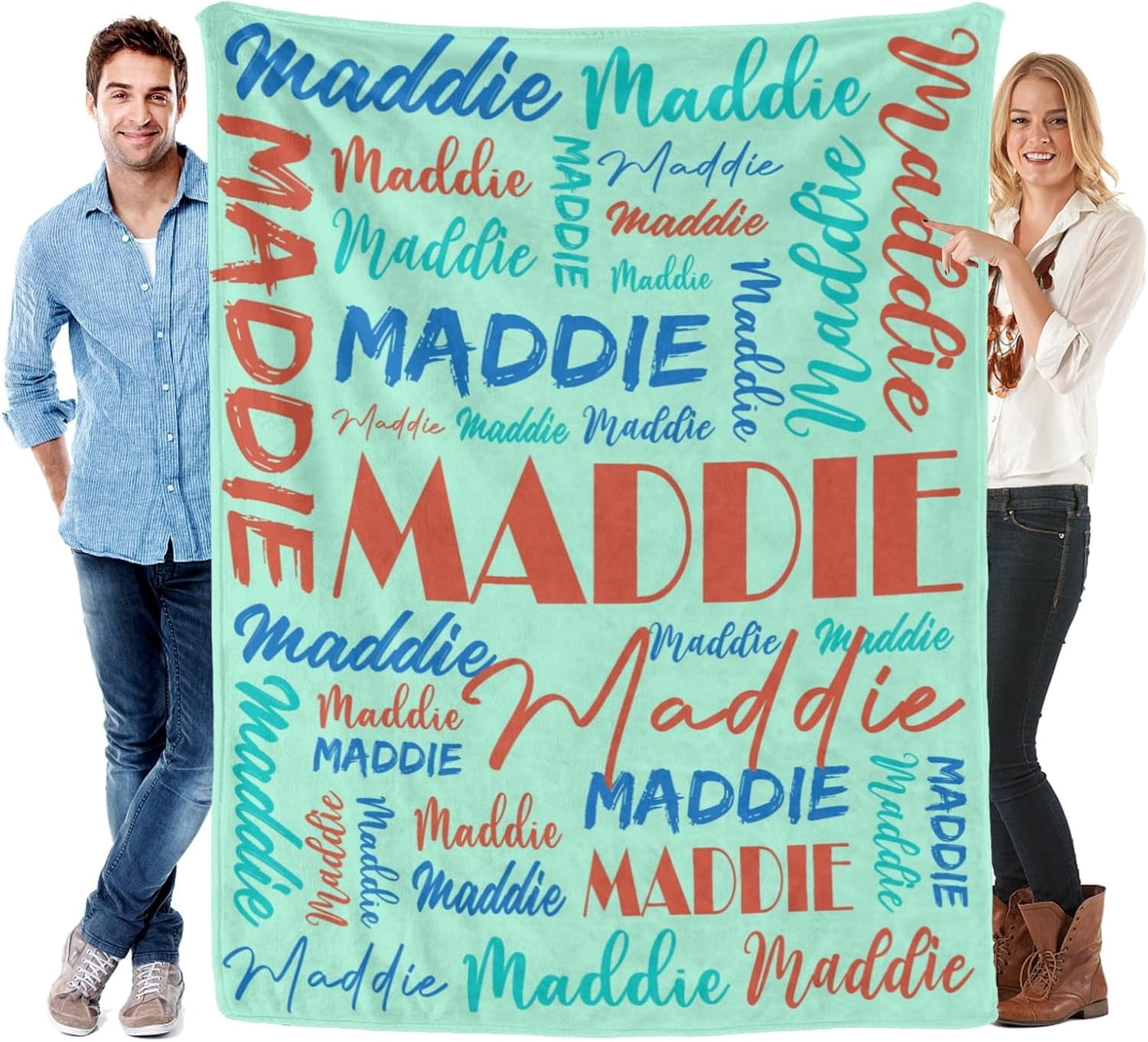 Personalized Name Blanket, Flannel, Throw Blanket, 40"x50", Unisex, All ...
