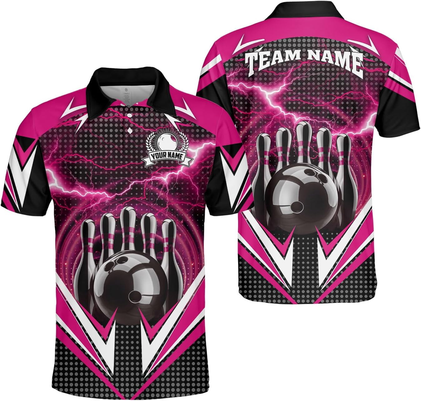 Personalized Name Bowling Polo Shirts 3D for Men and Women, Bowling ...