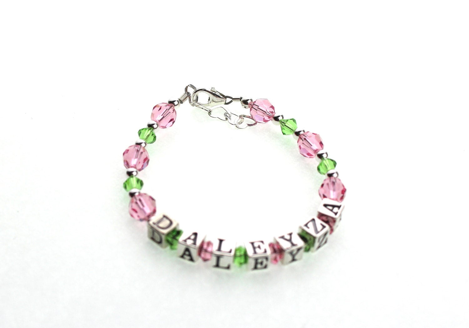 Personalized Name Bracelet for toddler, Girls and Baby Sterling Silver ...