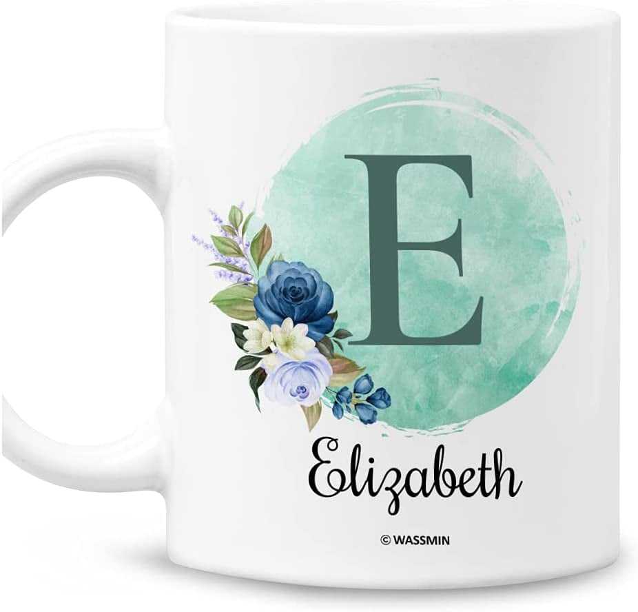 Personalized Name Coffee Mug With Custom Letter Alphabet Initial ...