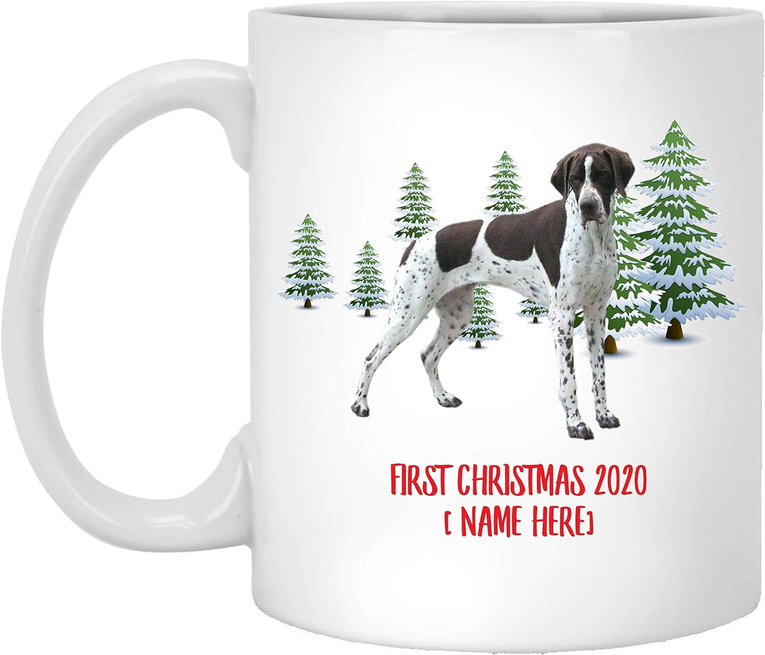 Personalized Name Custom Year English Pointer Brown Spotted Dog First ...