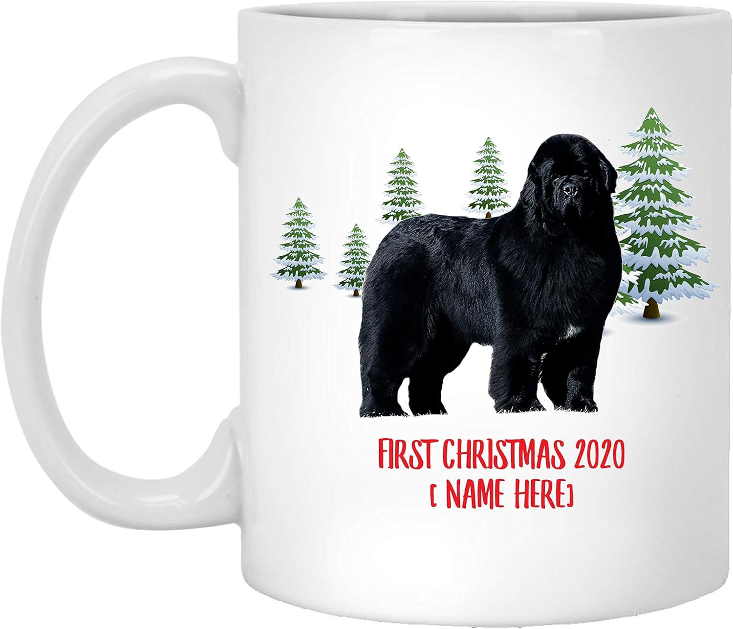 Personalized Name Custom Year Newfoundland Dog Black Dog First ...