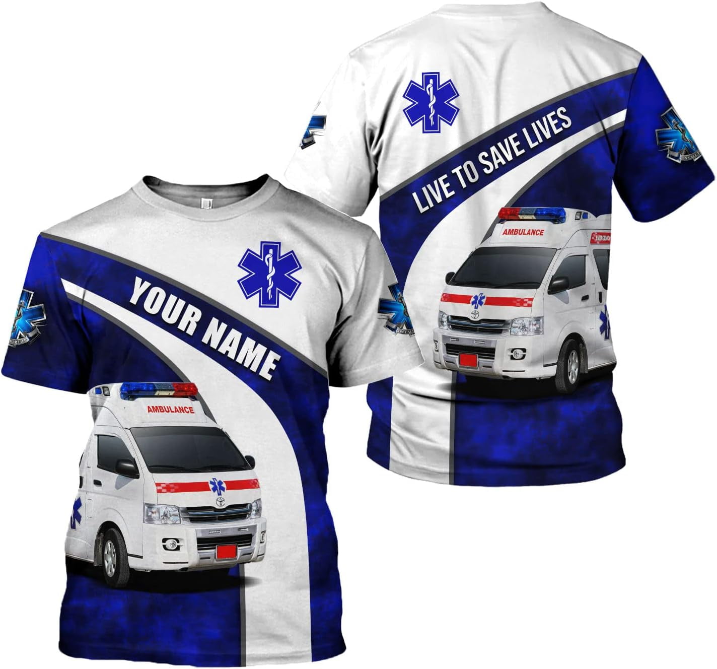 Personalized Name EMS Shirts Emergency Medical Technician Shirt ...