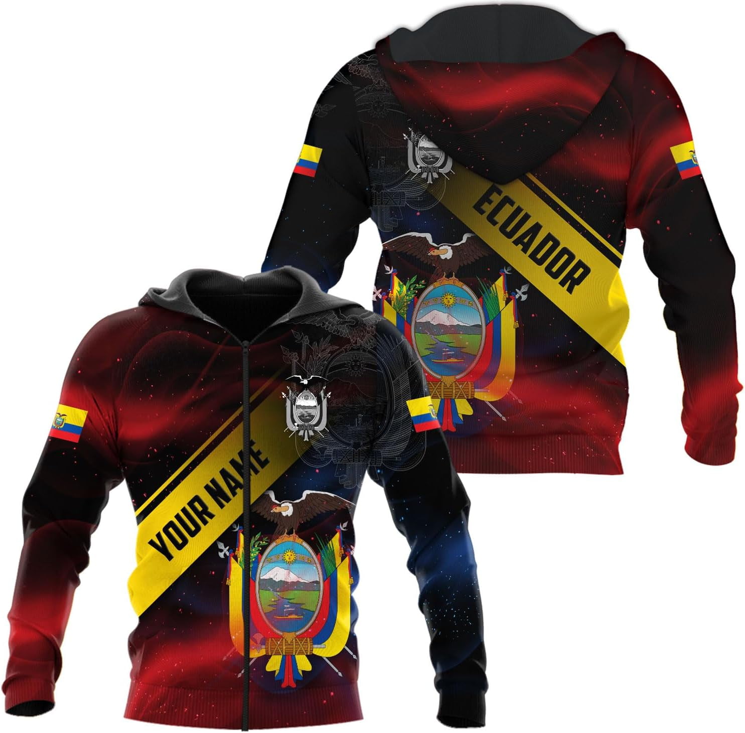 Personalized Name Ecuador Shirts for Men and Women, Ecuador Ecuadorian ...