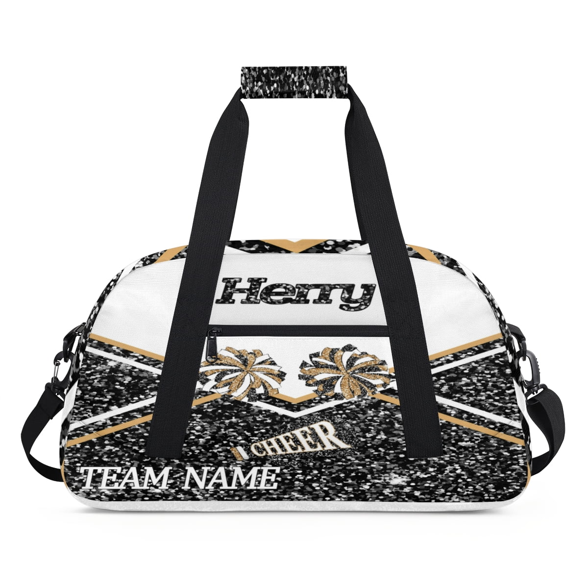 Personalized Name Glitter Cheer Bags for Girls Boy Customize Travel ...