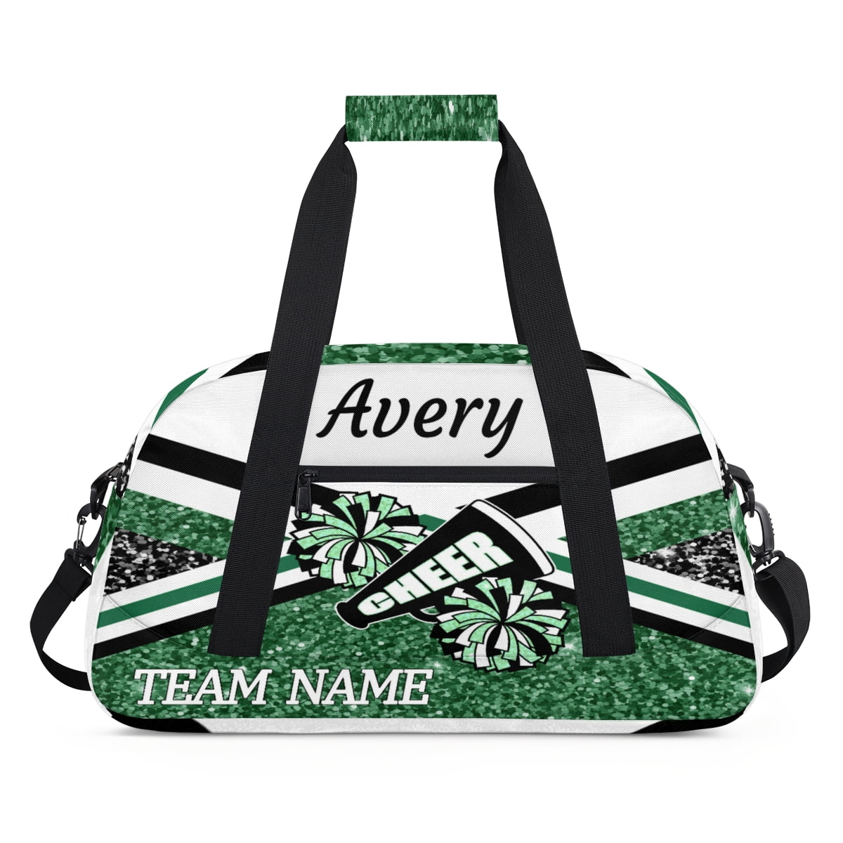 Personalized Name Glitter Cheer Bags for Girls Customize Travel Duffle ...