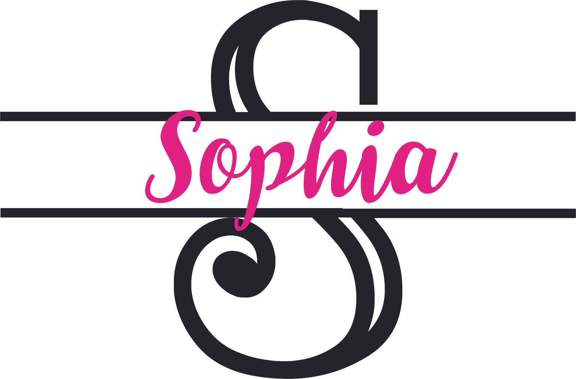 Personalized Name Initial Letter Customized Wall Decal - Custom Vinyl ...