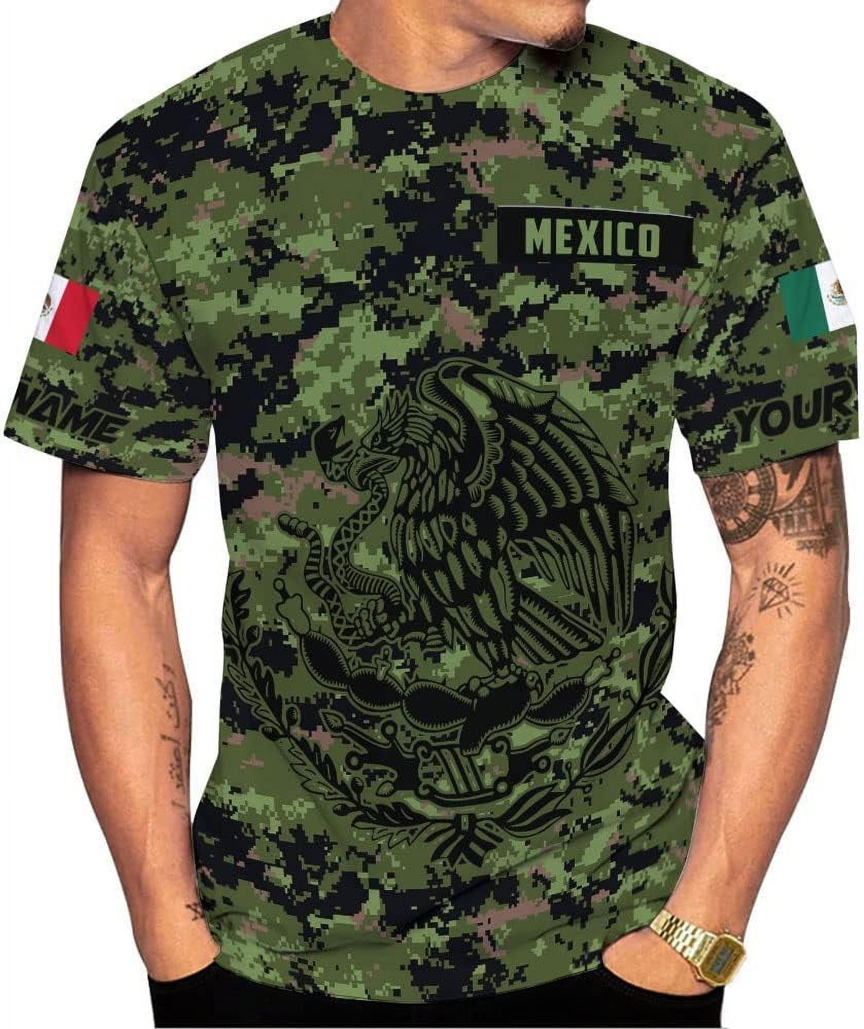 Personalized Name Mexican Shirts for Men, Customized Mexico Shirts for ...