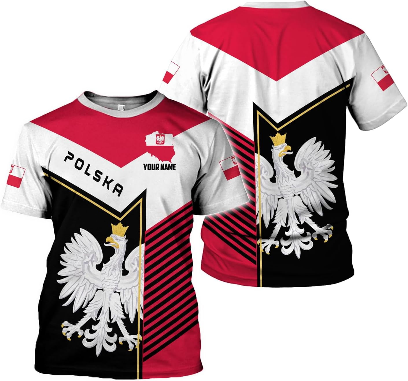 Personalized Name Poland Shirt 3D, Poland Pride Shirts, Retro-Feel ...