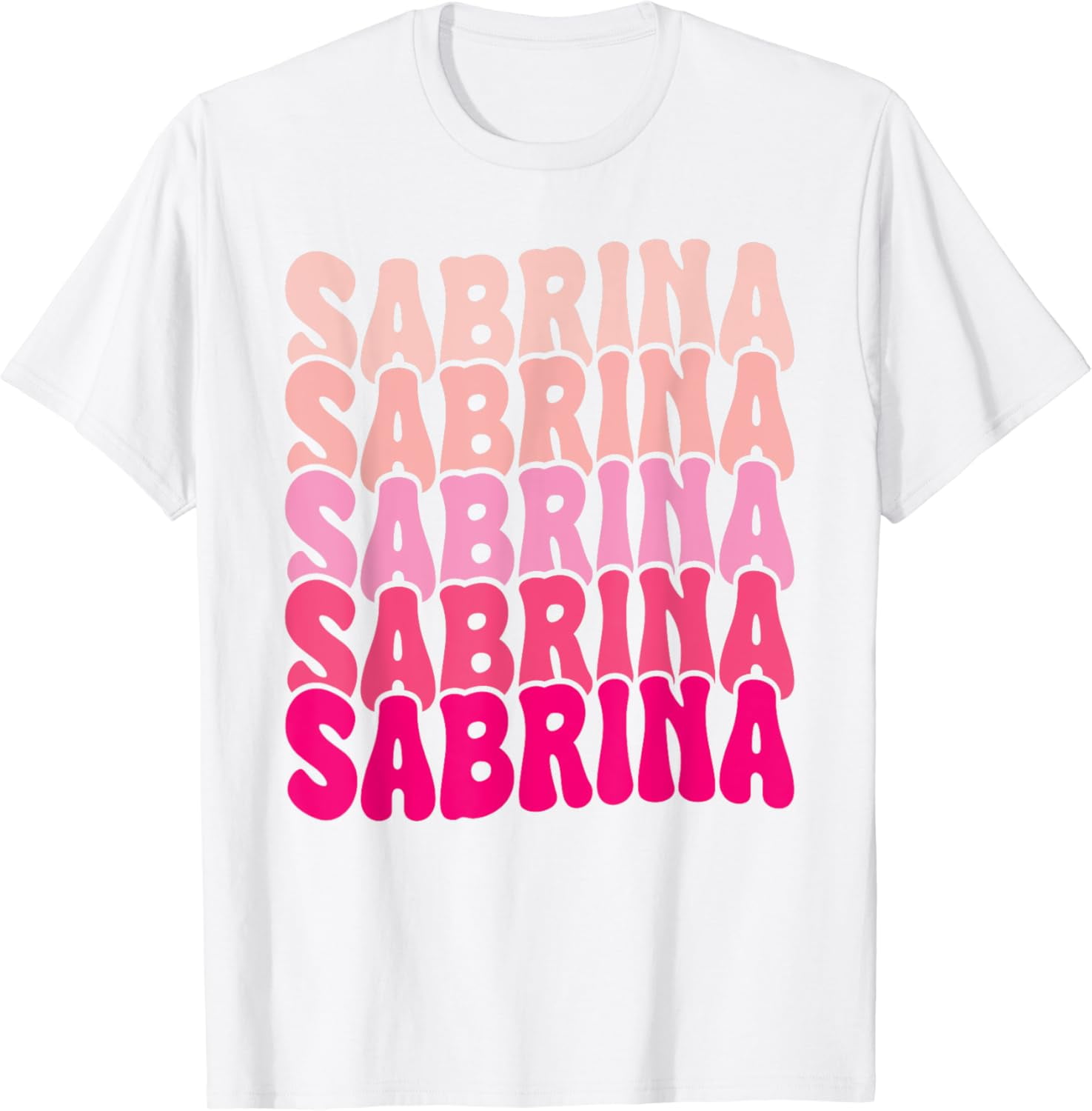 Personalized Name Sabrina I Love Sabrina Groovy 80's T-Shirt - Walmart.com