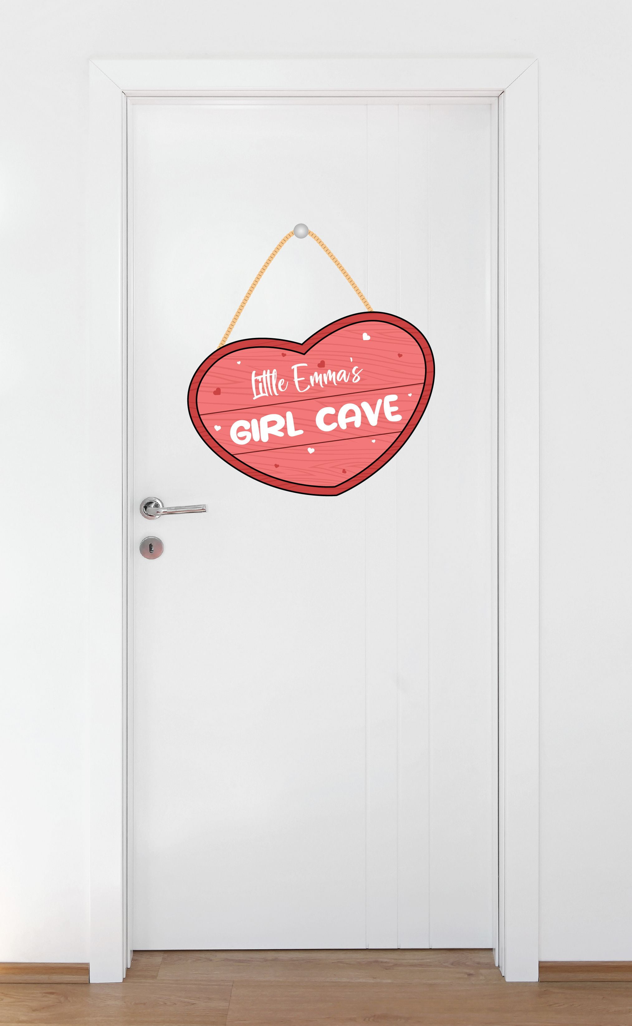 Personalized Name Signs Wall Decal Cute Girls Cave Hanging Signboard ...