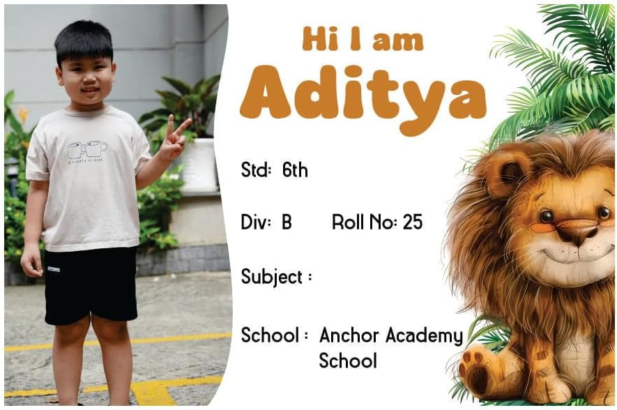 Personalized Name Stickers 36 Pack for Kids’ Notebooks, Diaries ...