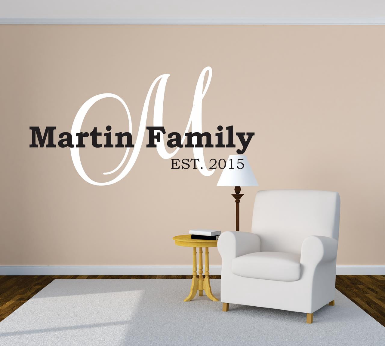 Personalized Name Vinyl Decal Sticker Custom Initial Wall Art ...