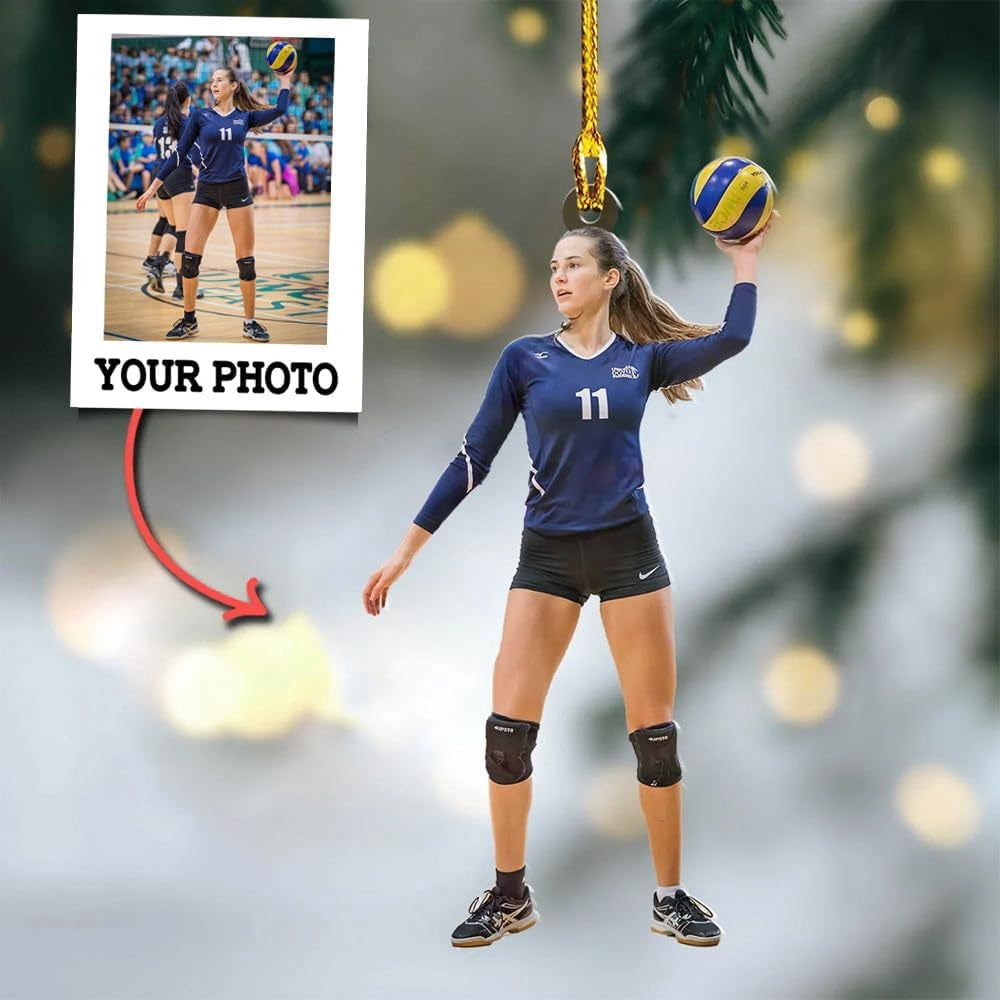 Personalized Name Volleyball Ornament, Gift for Volleyball Player ...