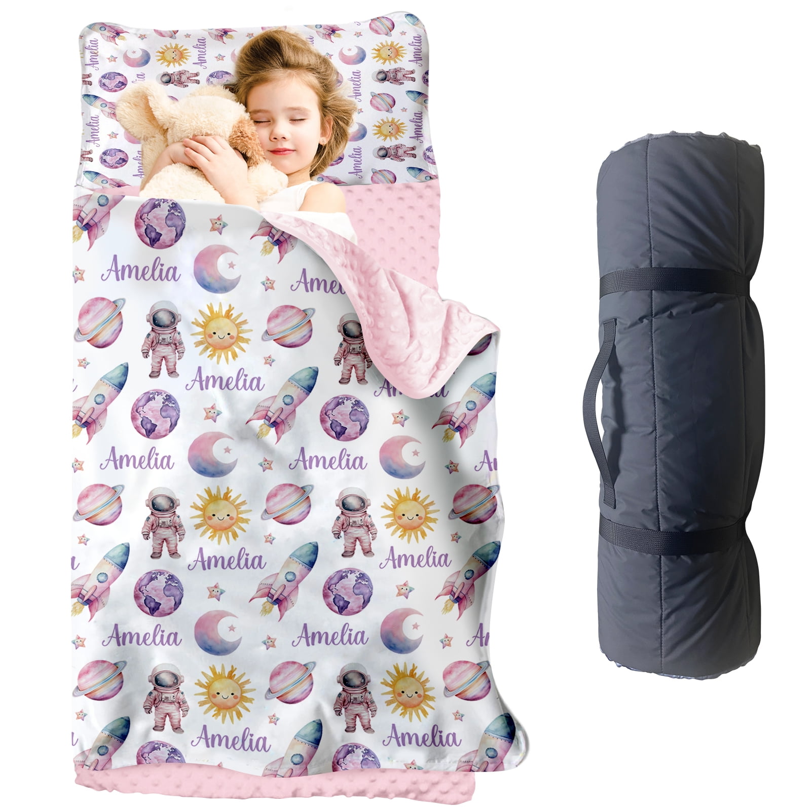 Personalized Nap Mats for Preschool - Fun Space Adventure Theme, Custom ...