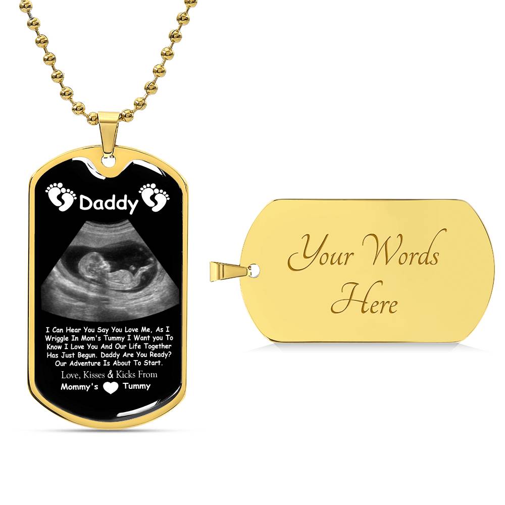 Personalized Necklace, New Dad Gift, Daddy Gift From Unborn, New Dad ...