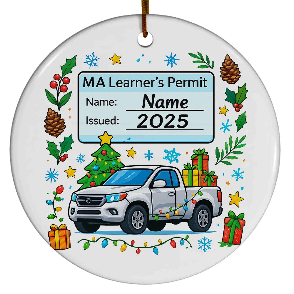 Personalized New Driver License Christmas Ornament, Learned to Drive ...