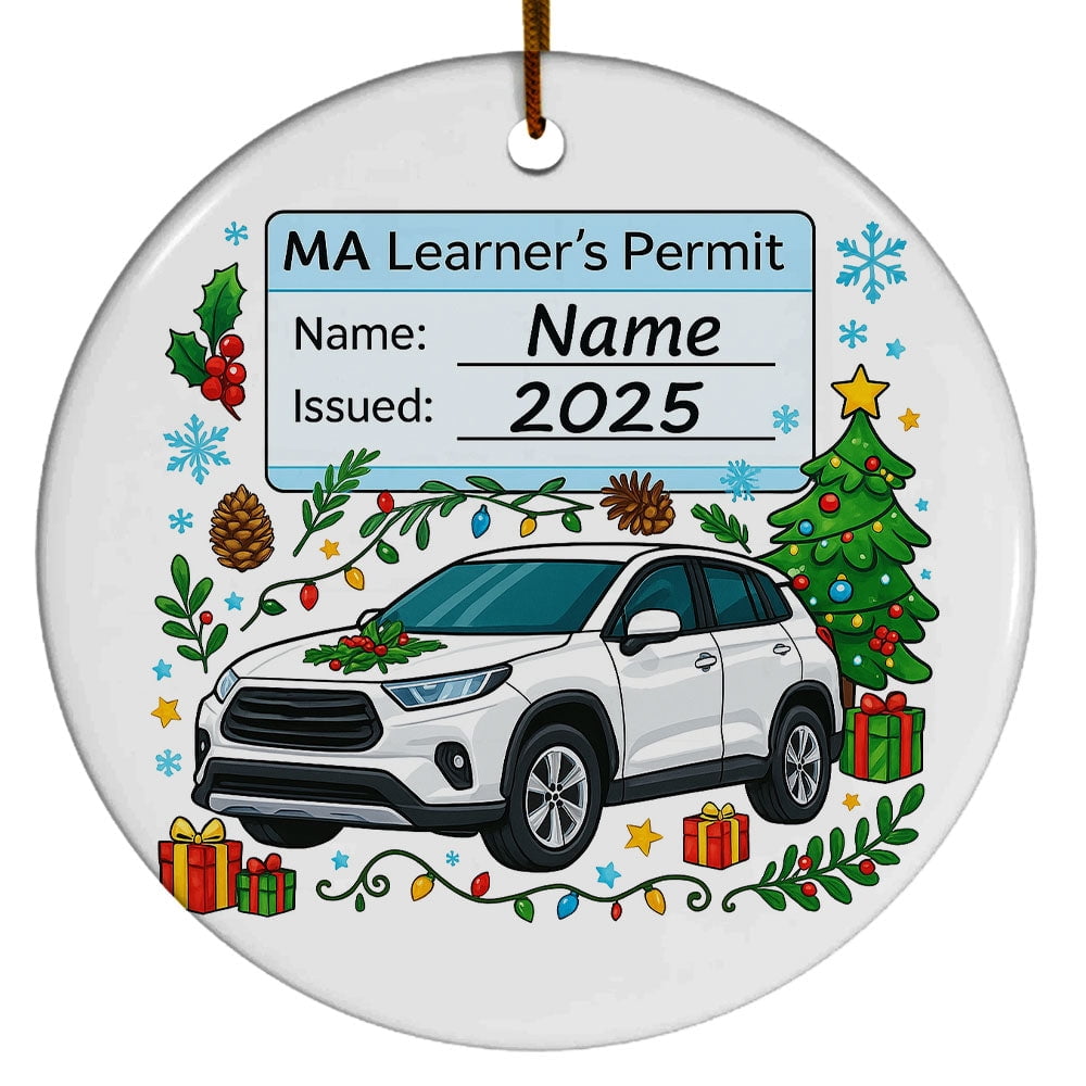 Personalized New Driver License Christmas Ornament, Learned to Drive ...