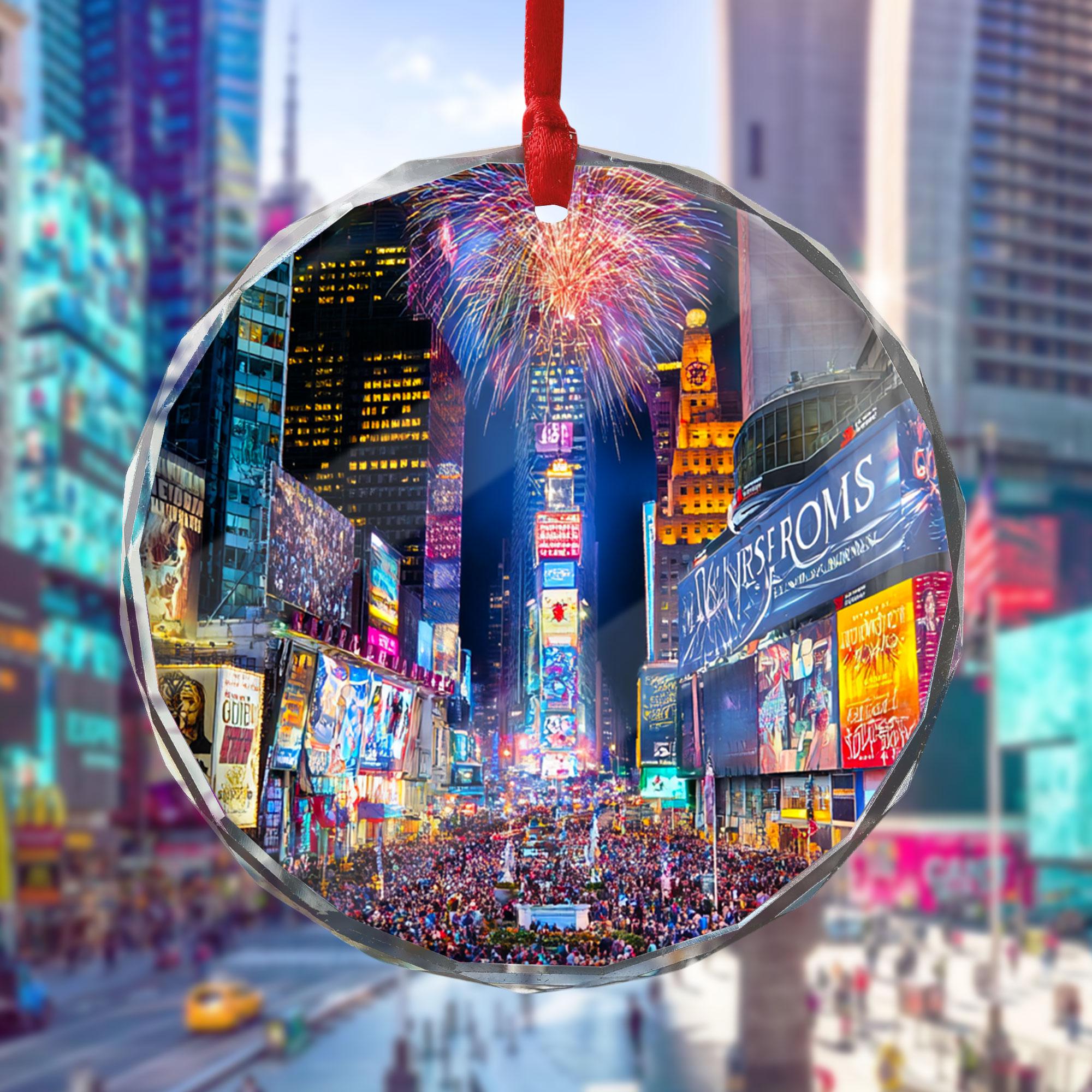Personalized New York Ornament, Custom Times Square Christmas ...