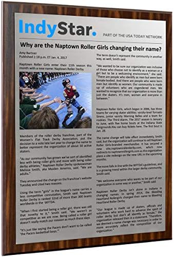 Personalized Newspaper Plaque - Simply Upload Your Article or Provide ...
