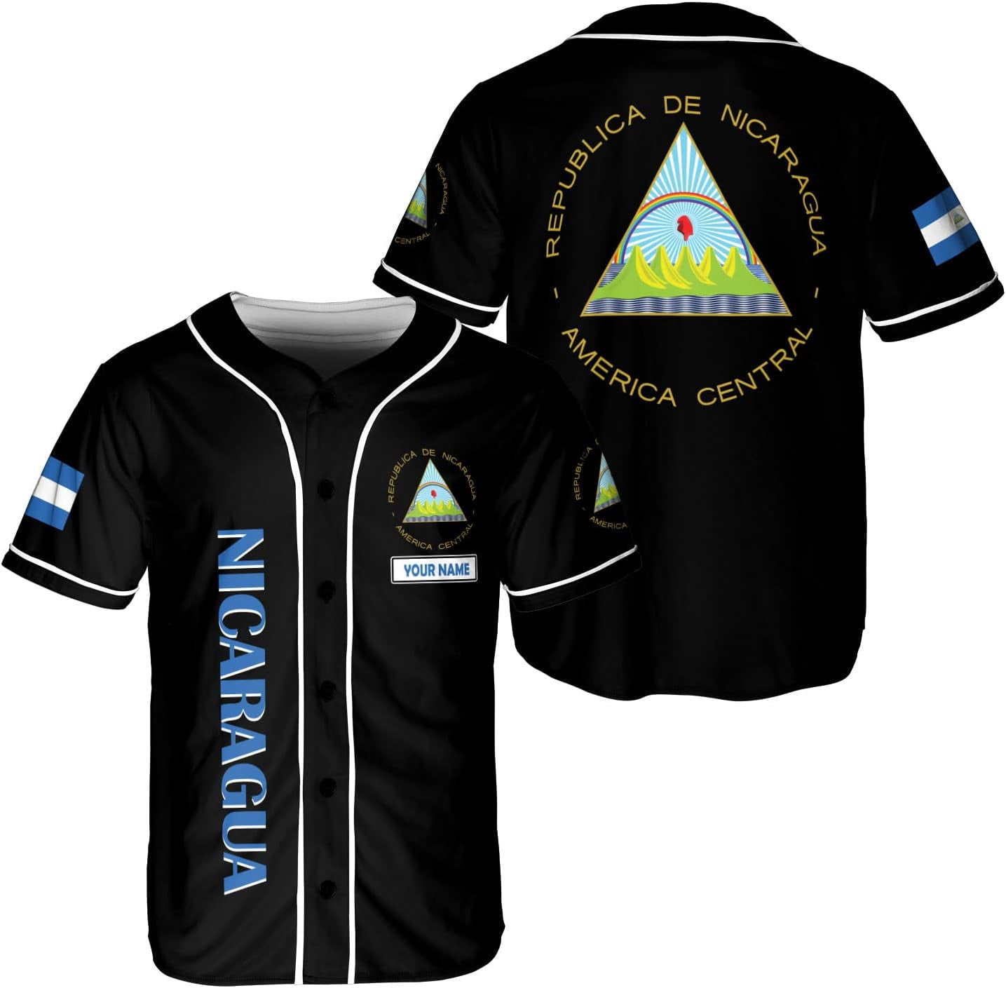 Personalized Nicaragua Baseball Jersey Custom Nicaragua Baseball Jersey ...