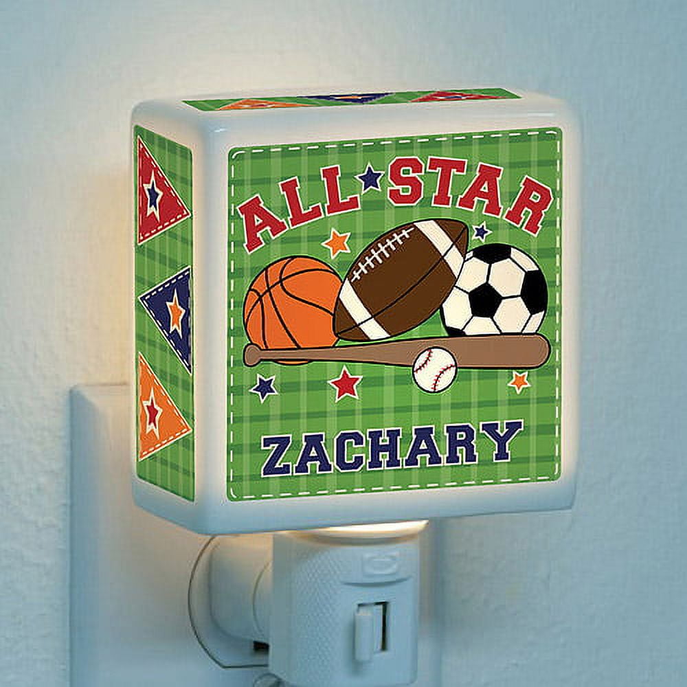 Personalized All Star Sports Night Light - Walmart.com