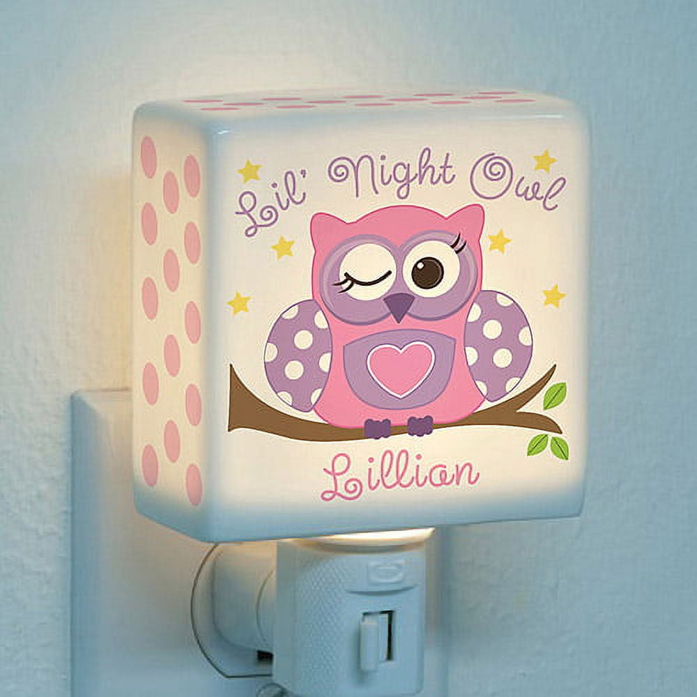 Personalized Night Light - Lil' Night Owl For Girls - Walmart.com