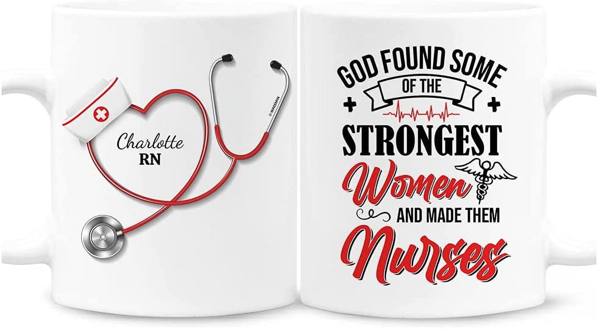 Personalized Nurse Mug Sthethscope Coffee Mugs Cup 11oz 15oz Retirement ...