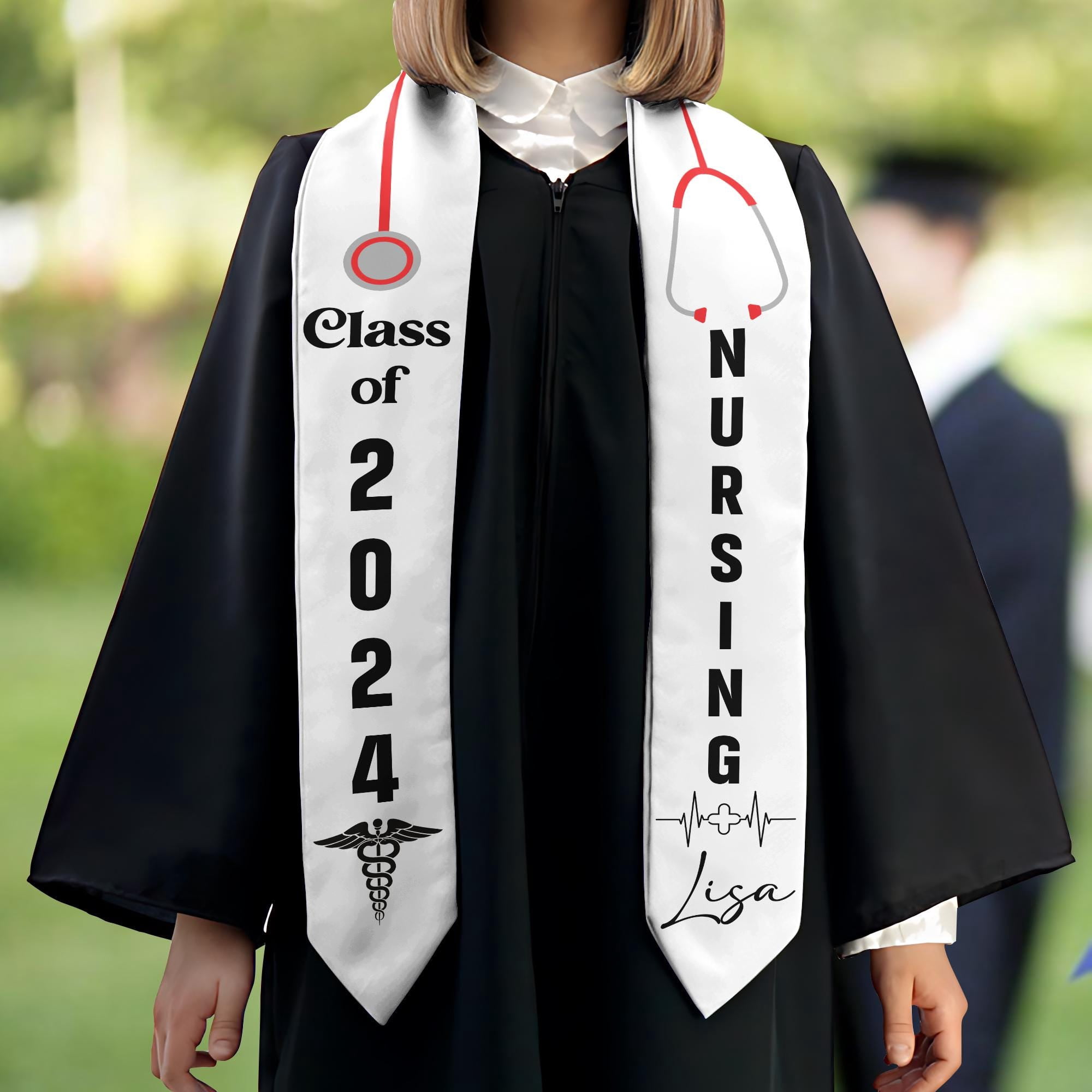 Personalized Nursing Stole, Custom Nursing Graduation Stole, RN Nursing ...