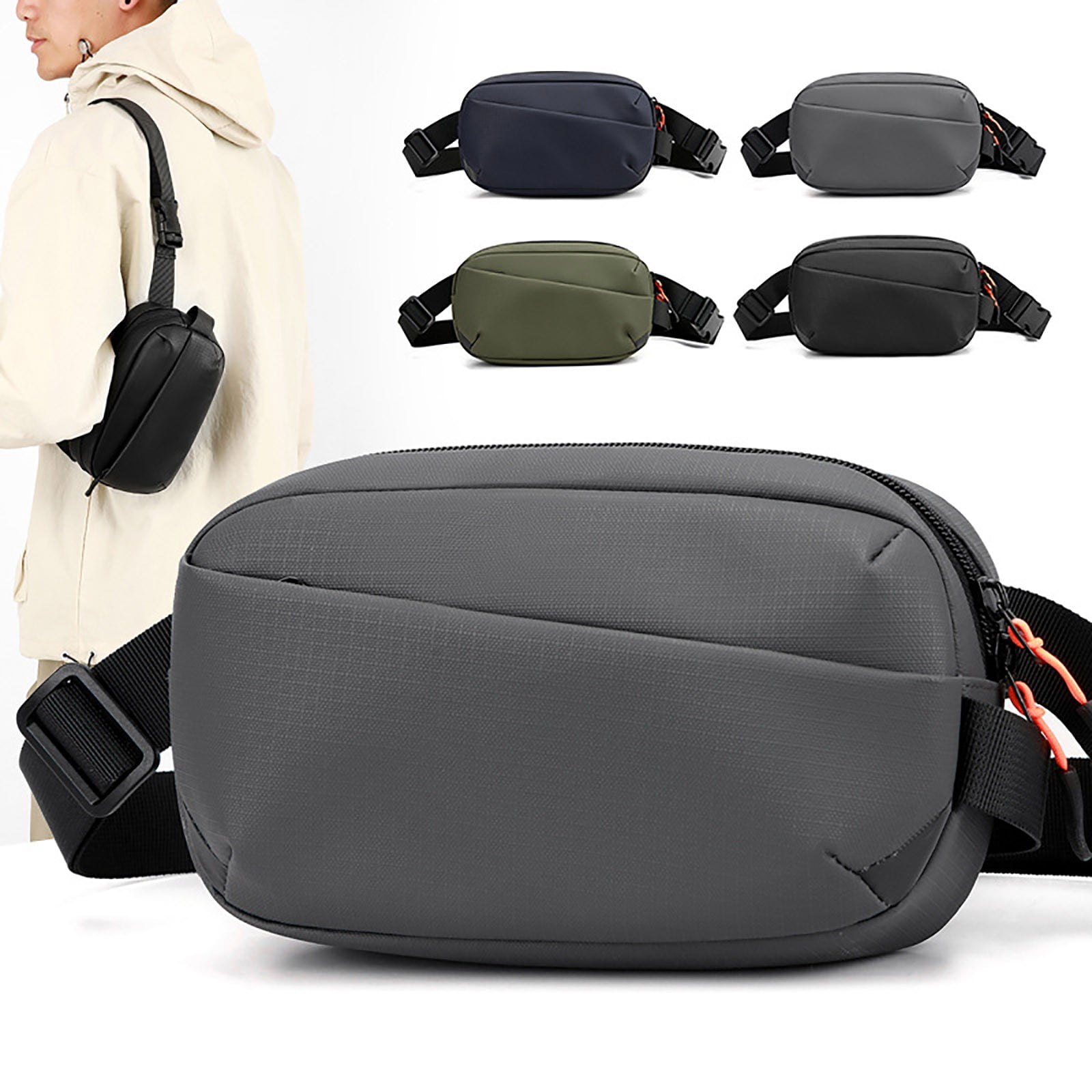 Personalized Nylon Backpack, Large Capacity Chest Bag, Durable Material ...