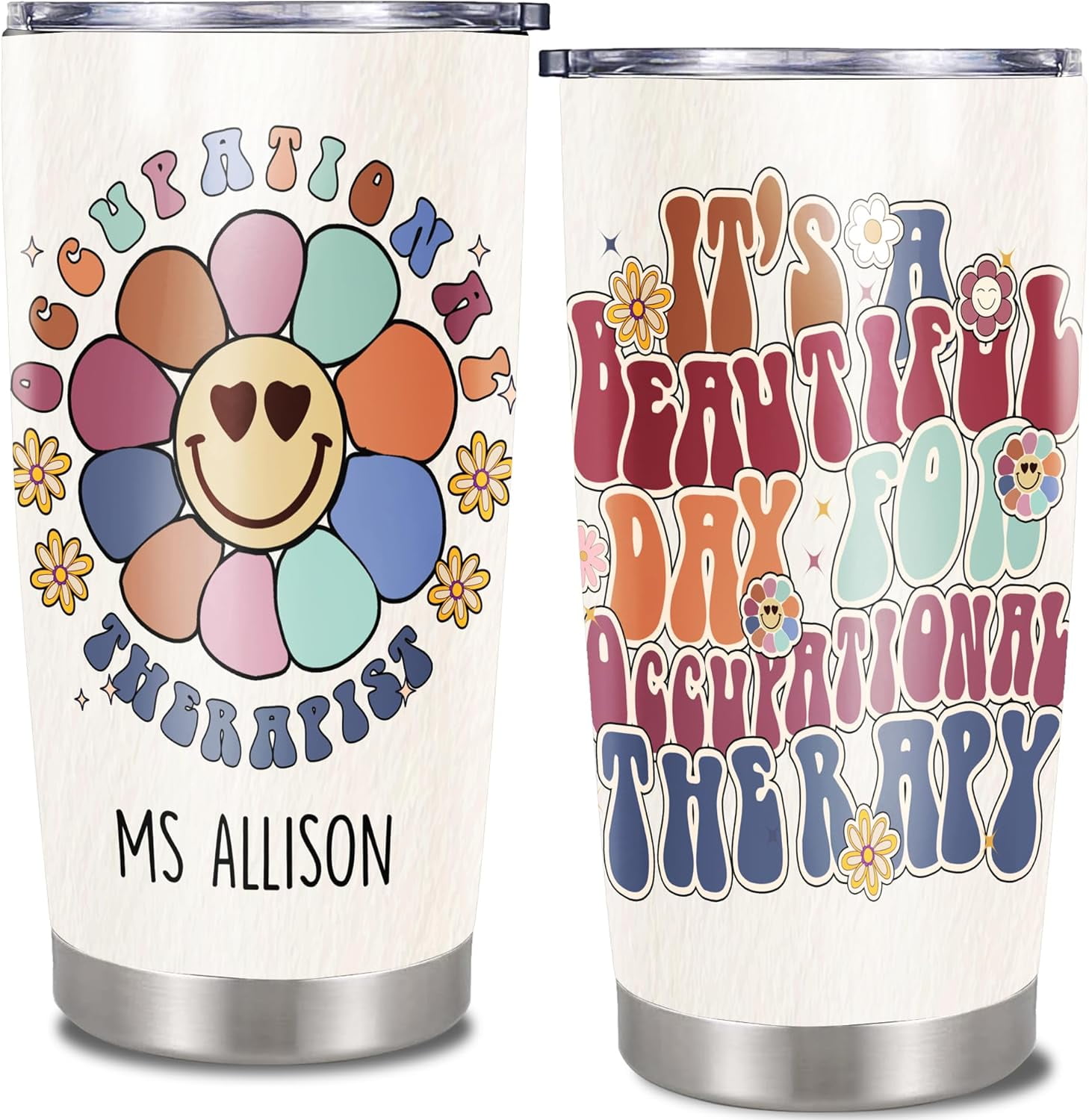 Personalized Occupational Therapy Tumbler With Lid Customized Name ...