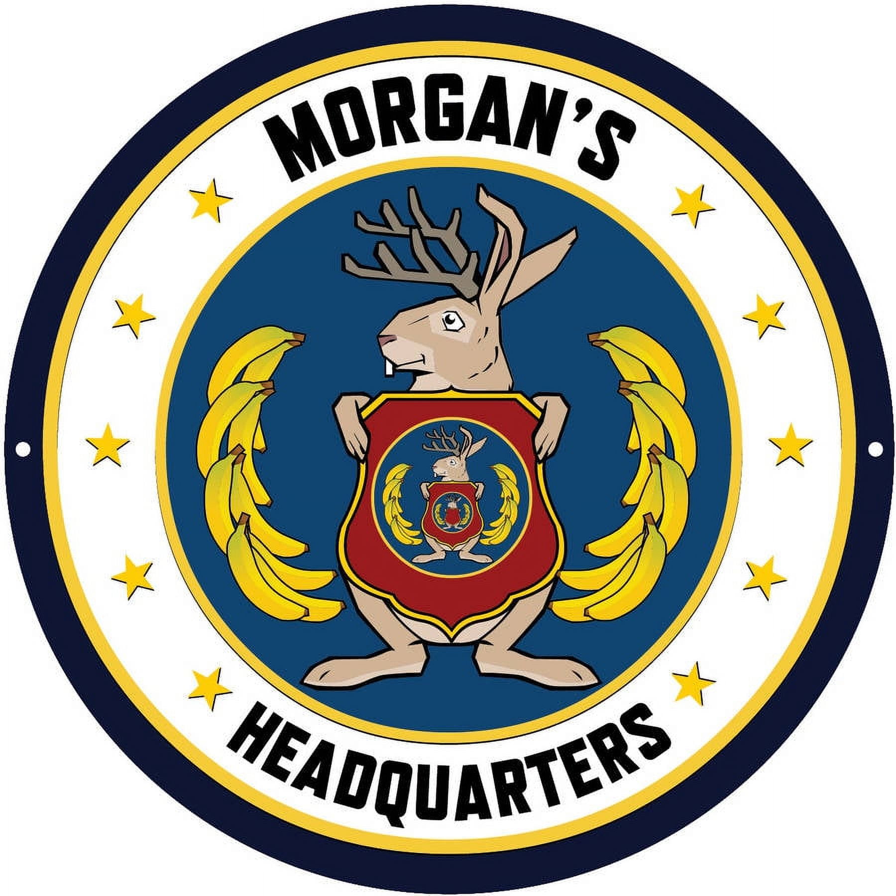 Personalized Odd Squad Seal Circle Tin Room Sign - Walmart.com