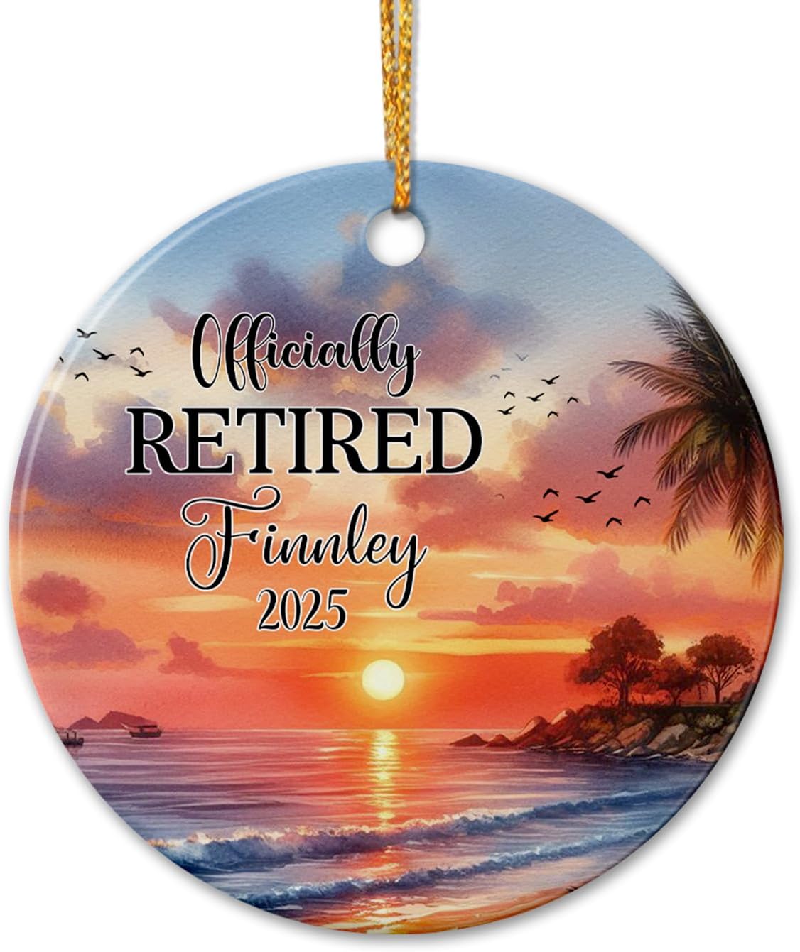 Personalized Officially Retired Ceramic Christmas Ornament 2025, 1st ...