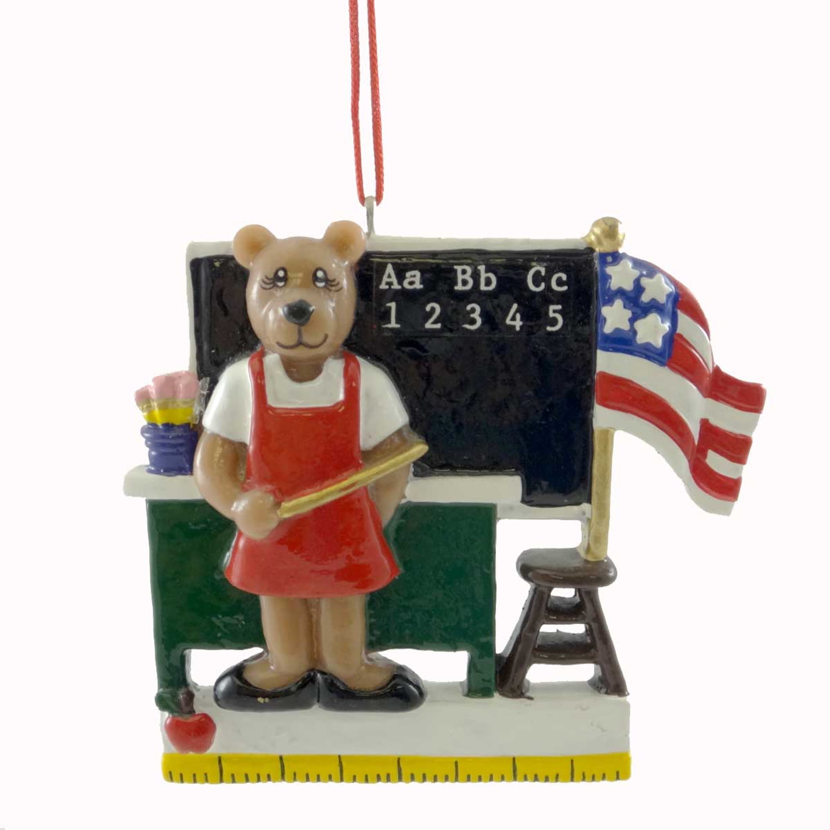 Personalized Ornaments TEACHER Resin School Ruler KK70 - Walmart.com