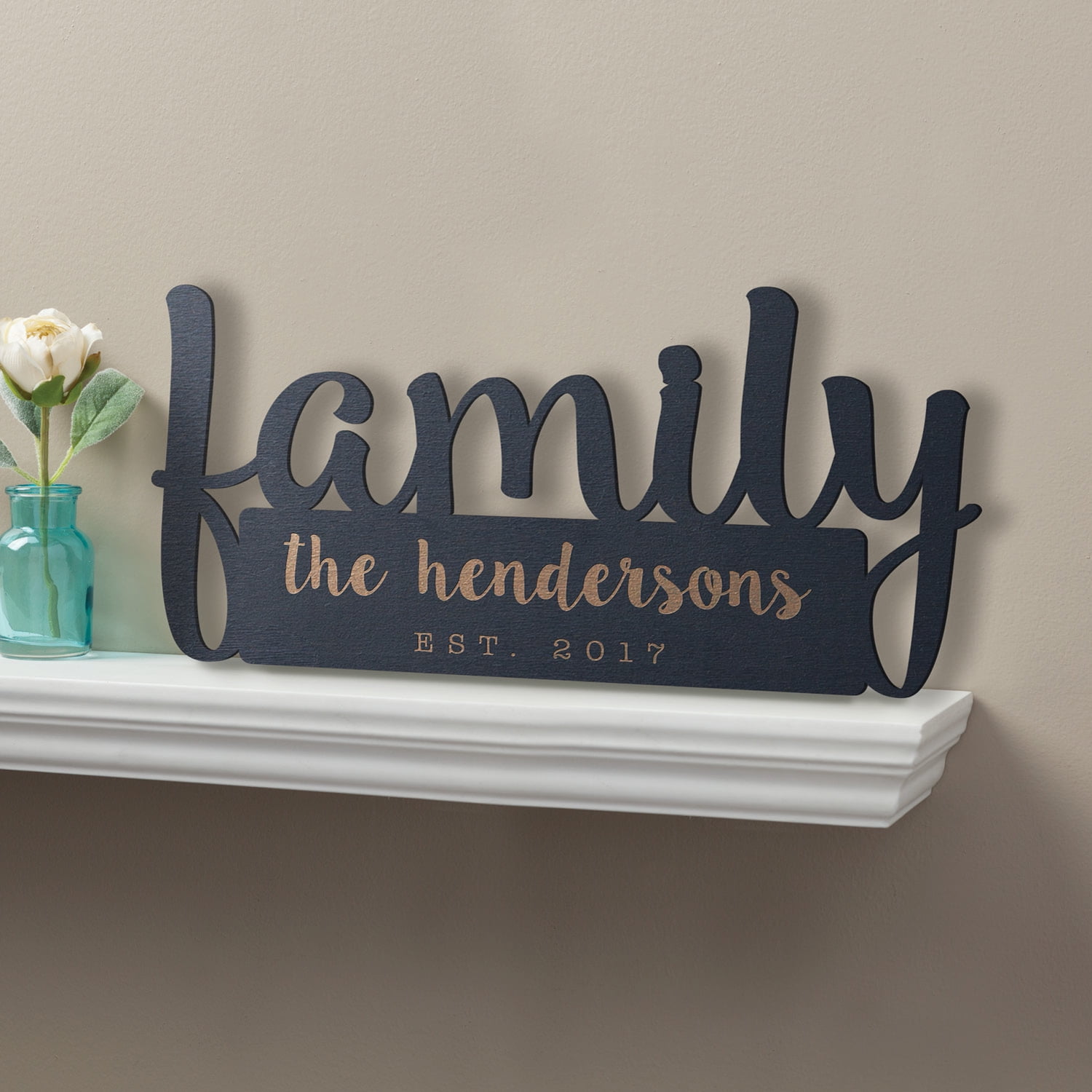 Personalized Birch Wood Family Plaque - Custom Engraved - Walmart.com