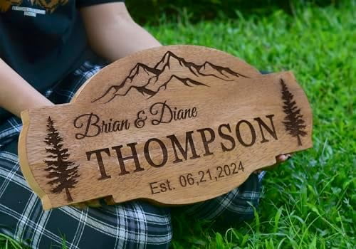 Personalized Outdoor Wood Sign - Custom Carved Cabin Decor, Rustic ...