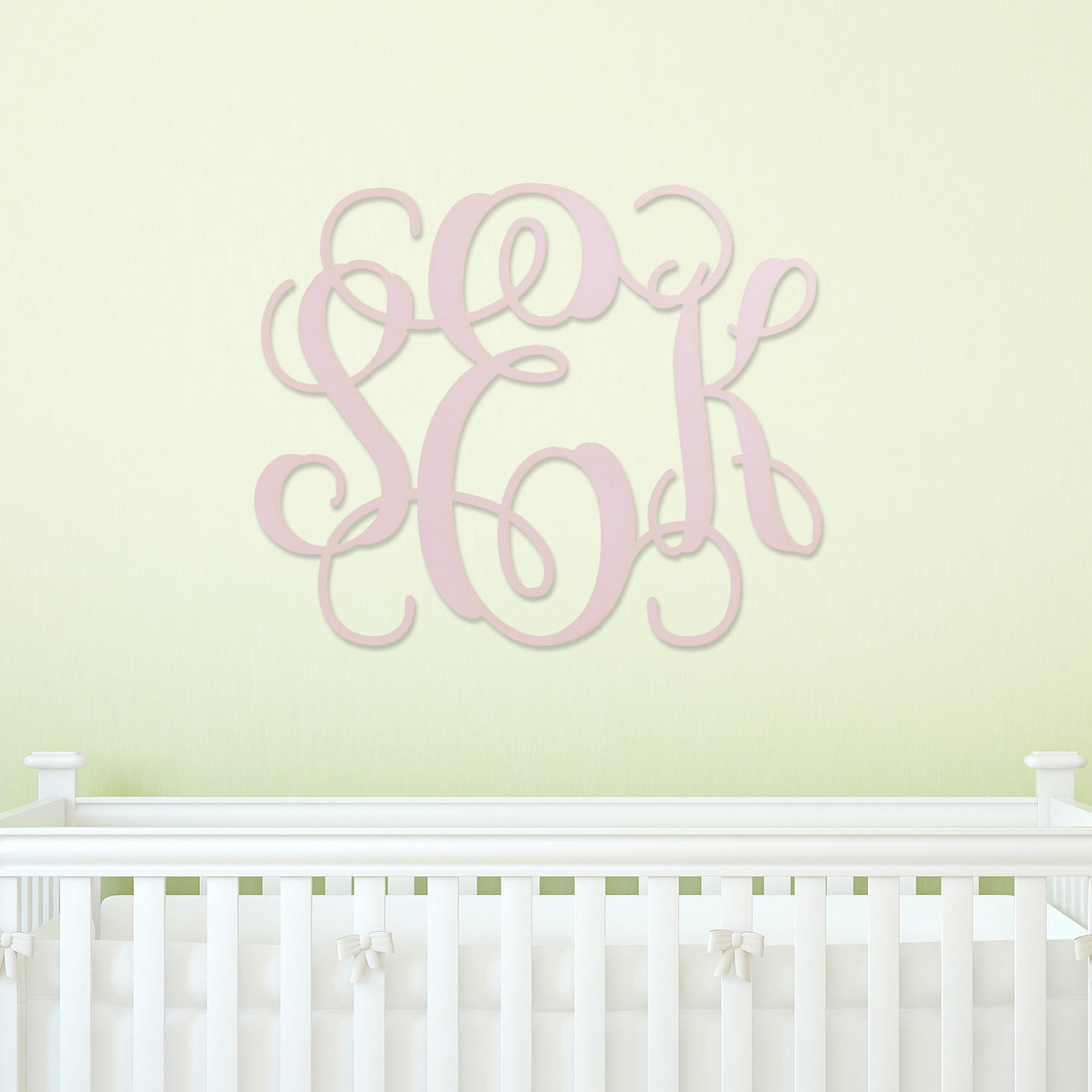 Personalized Oversized Wood Monogram Plaque, Available in 5 colors ...